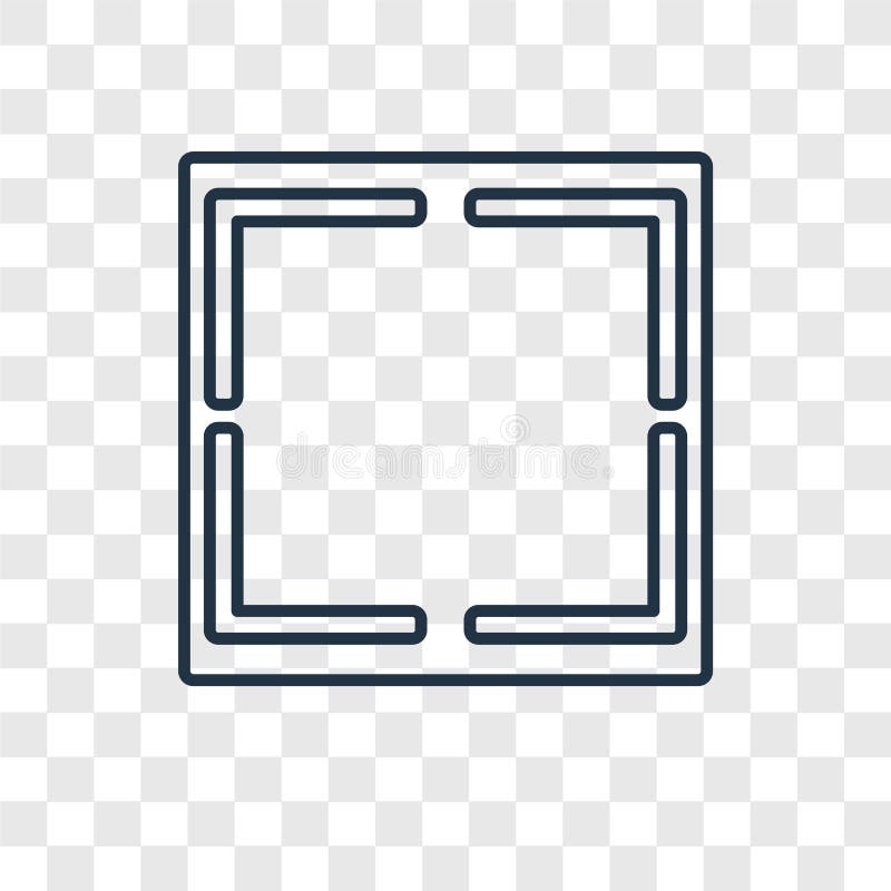 Crop Concept Vector Linear Icon Isolated on Transparent Background ...