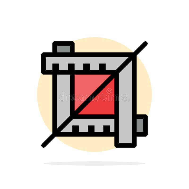 Crop, Design, Graphic Abstract Circle Background Flat Color Icon Stock ...