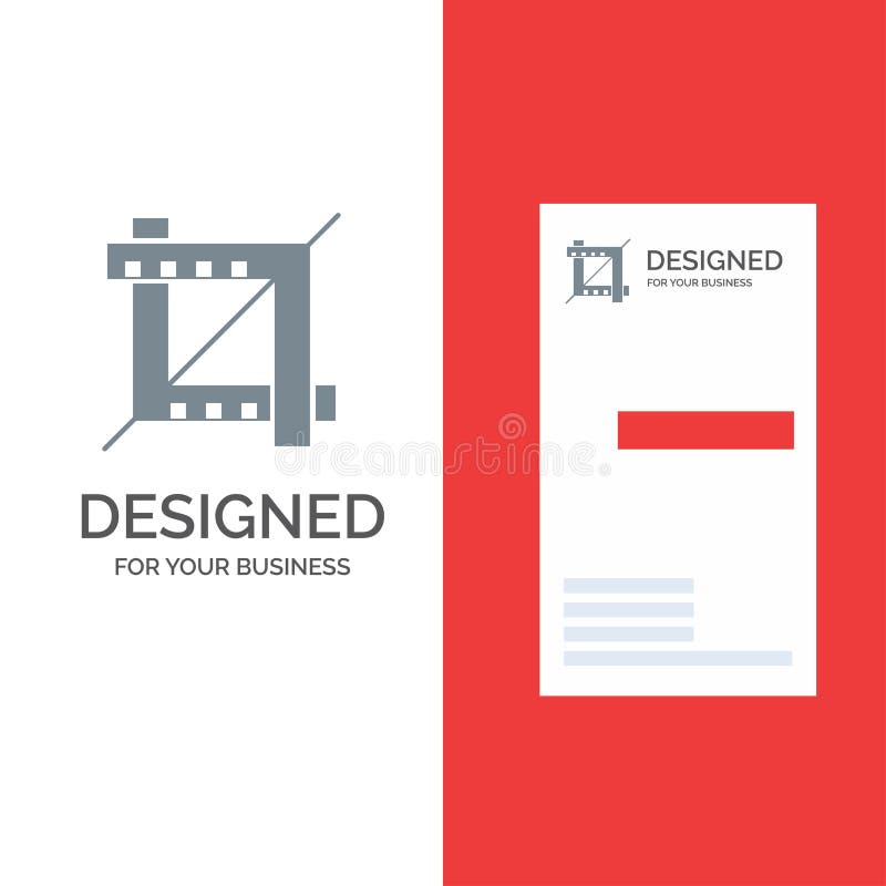 Crop, Design, Graphic Grey Logo Design and Business Card Template Stock ...