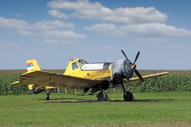 Crop Duster Airplane stock photo. Image of agricultural - 33239340