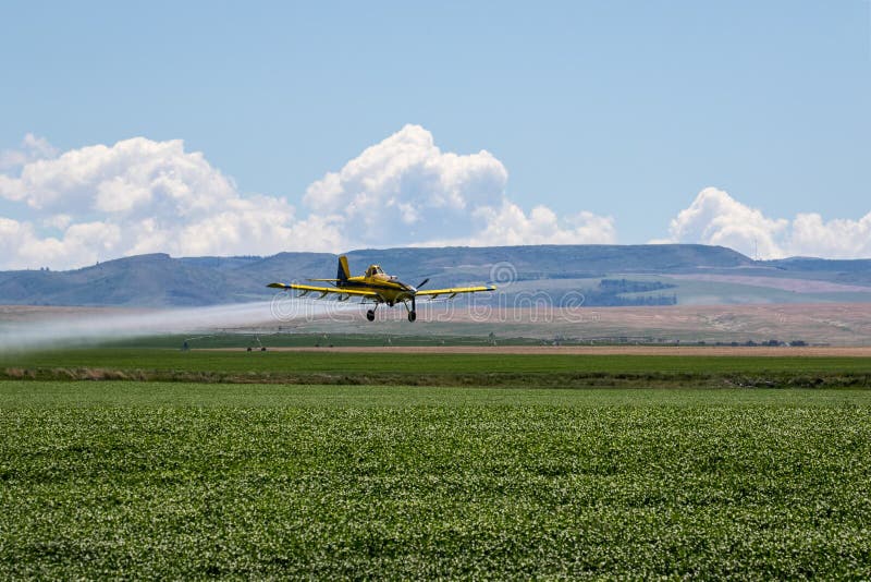 Crop Duster stock photo. Image of green, crop, farm - 111485872