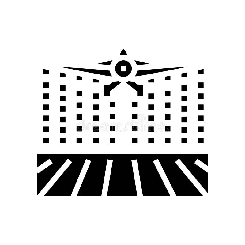 Crop Duster Farmer Glyph Icon Vector Illustration Stock Vector ...