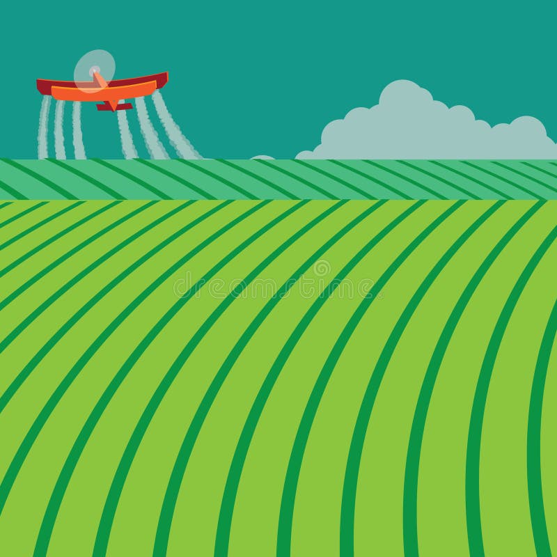 Farm Field Rows Clipart