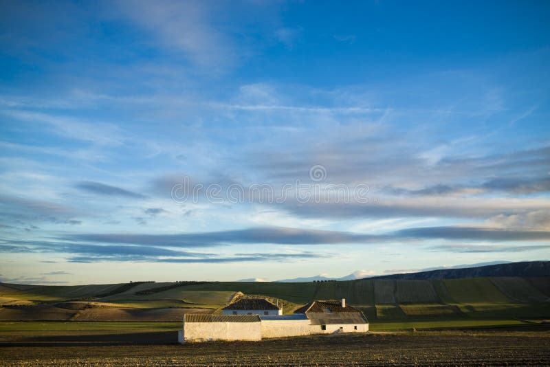 Crop field house stock image. Image of house, countryside - 53807391