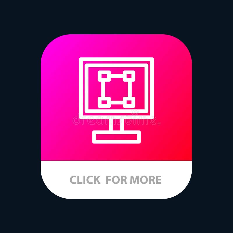 Crop Graphics Design Program Application Mobile App Button Android And Ios Line Version