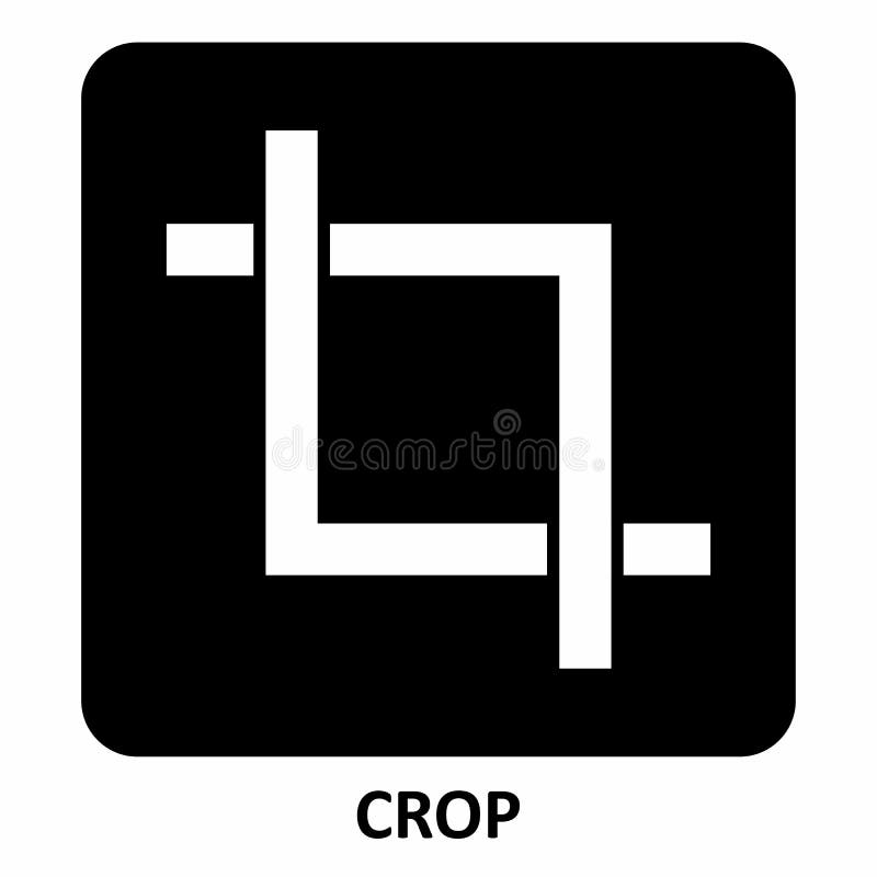 Crop icon illustration stock illustration. Illustration of symbol ...