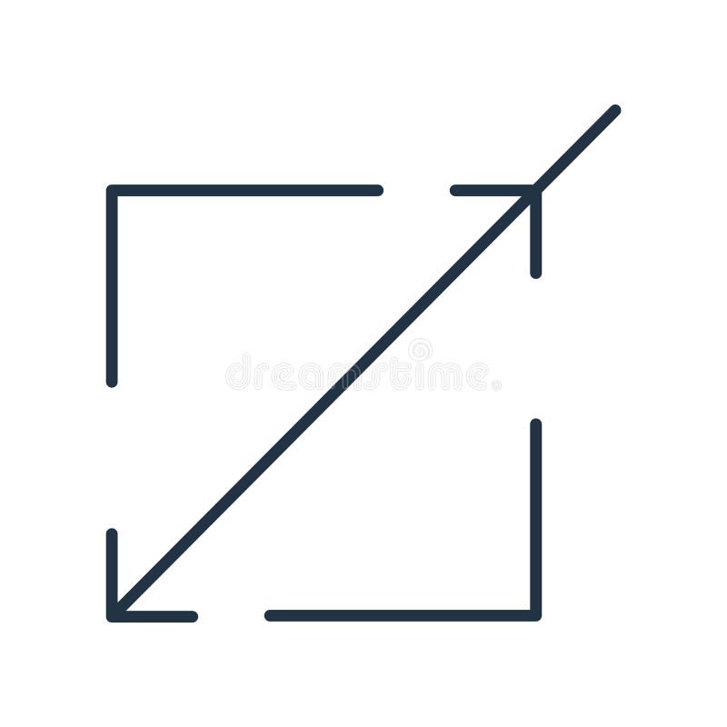 Crop Icon Vector Isolated on White Background, Crop Sign Stock ...