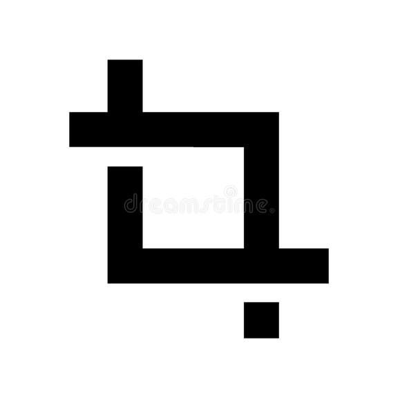 Crop Icon Vector Template Illustration Design Stock Vector ...