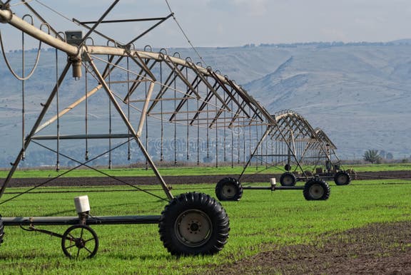 The crop irrigation system stock photo. Image of equipment - 12065112
