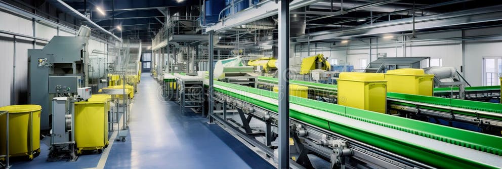 Crop Processing Plant with Conveyor Belts, Sorting Machines and ...