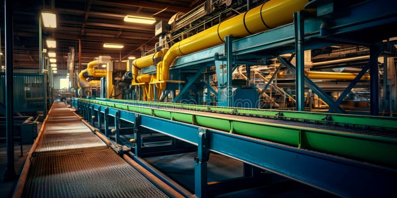 Crop Processing Plant with Conveyor Belts, Sorting Machines and ...