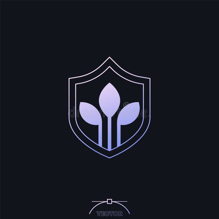 Crop Protection Icon with a Gradient Stock Vector - Illustration of ...