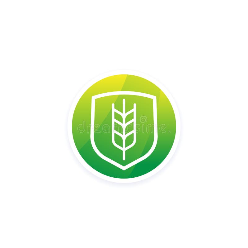 Crop Protection Icon, Vector Logo Stock Vector - Illustration of safe ...