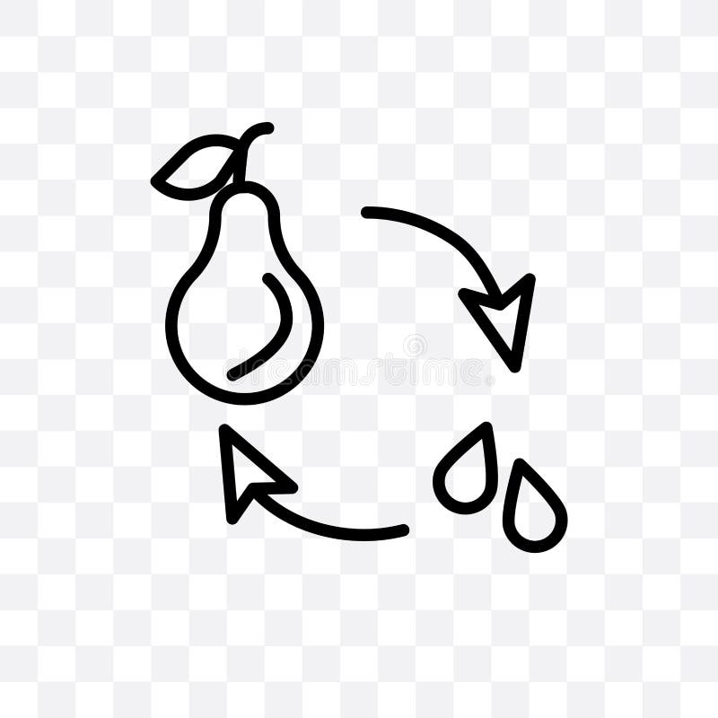 Crop Rotation Vector Linear Icon Isolated on Transparent Background ...