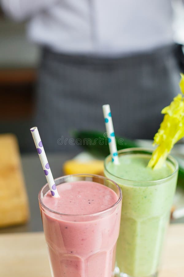 Crop Shot of Chef and Smoothies Stock Photo - Image of gourmet ...