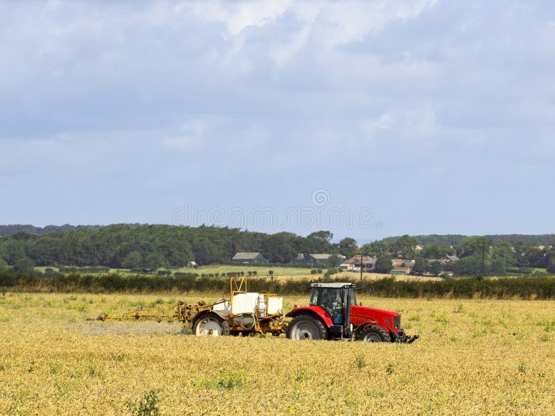 Crop spraying stock photo. Image of landscape, colors - 10704534