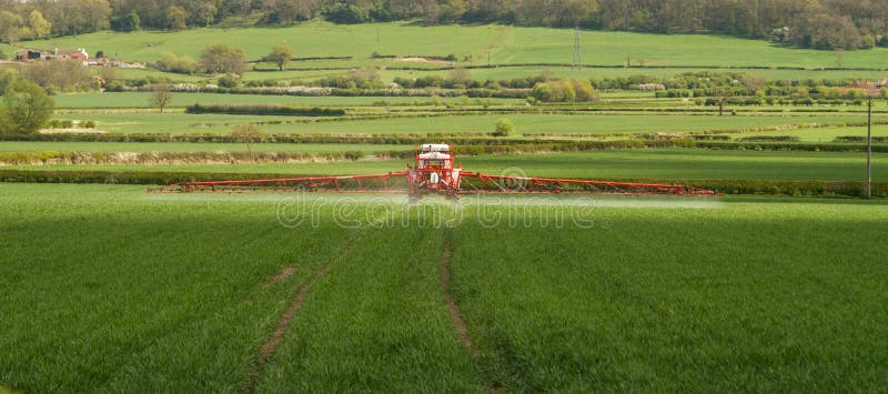 Crop Spraying in field editorial photography. Image of agronomy - 53847627