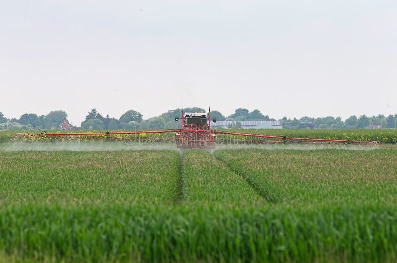 Crop spraying stock image. Image of chemical, tractor - 72186177