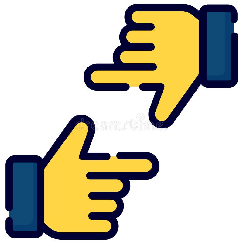 Crop Symbol Color Line Icon Stock Vector - Illustration of gesture ...