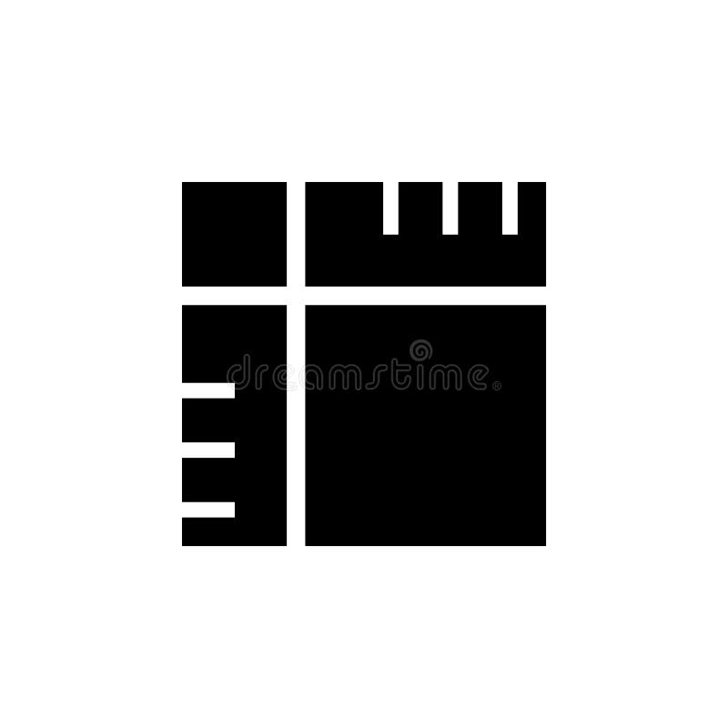 Crop, Text Icon. Simple Glyph Vector of Text Editor Set Icons for UI ...