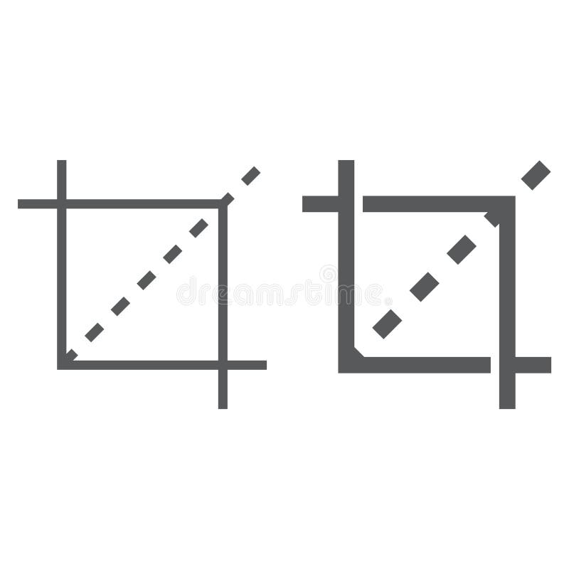 Crop, Tool, Transform Line Icon with 5 Steps Presentation Infographics ...