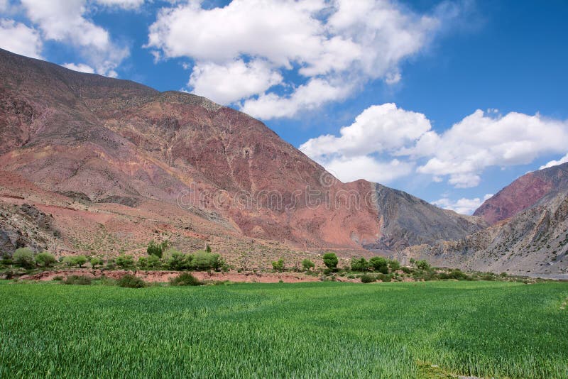 Cropland in mountain stock image. Image of landscape - 32640209