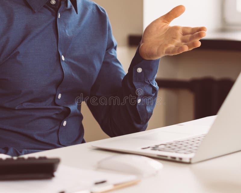 Professional Call Center Agent at Work Stock Image - Image of confident ...