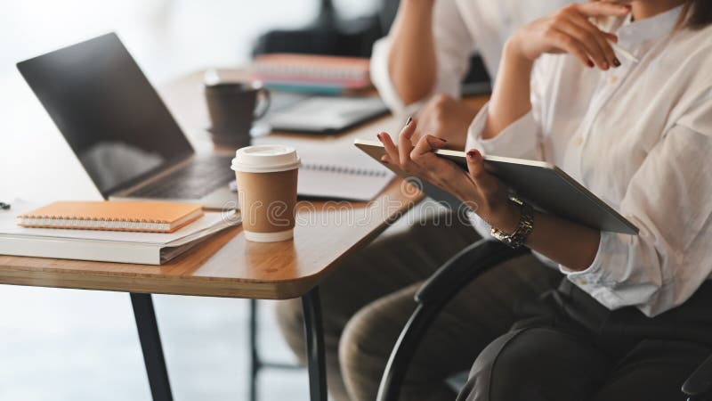 Cropped Image of Business Developer Team Discussing/planning/meeting by ...