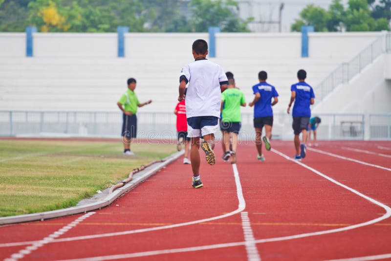 Cropped Image of Runner on Competitive Running Stock Photo - Image of ...