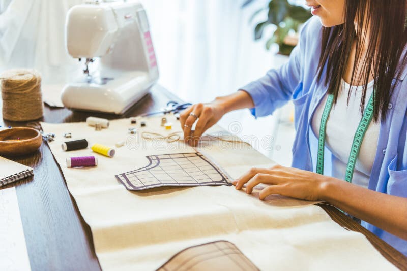 Seamstress Measuring a Man for a Suit Stock Image - Image of blonde ...