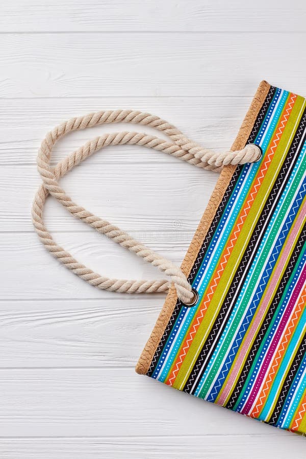 Cropped Image of Textile Handbag. Stock Photo - Image of casual, purse ...