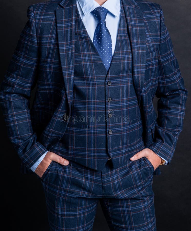 Cropped Photo of Executive in Suit. Cropped View Executive in Studio ...