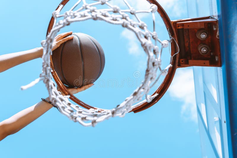 Cropped Shot of Female Hands Throwing Ball Stock Image - Image of ...
