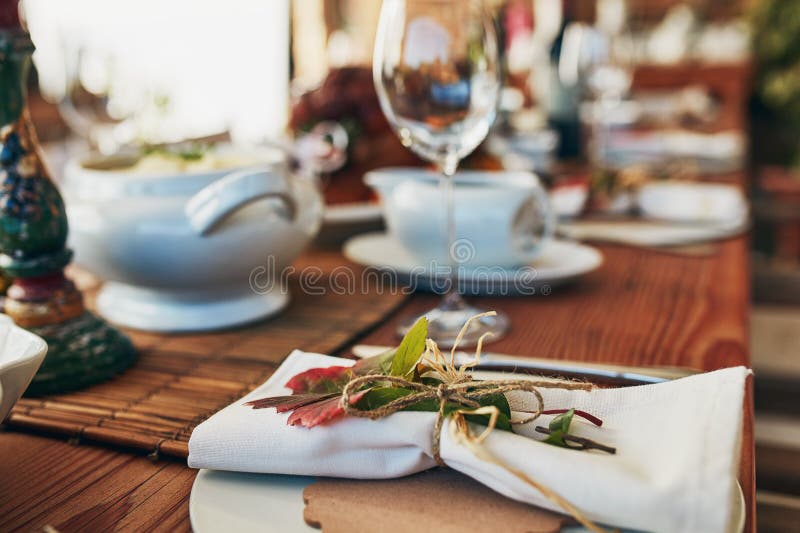 Dressing the Table Should Be Fun. Cropped Shot of a the Layout of a ...