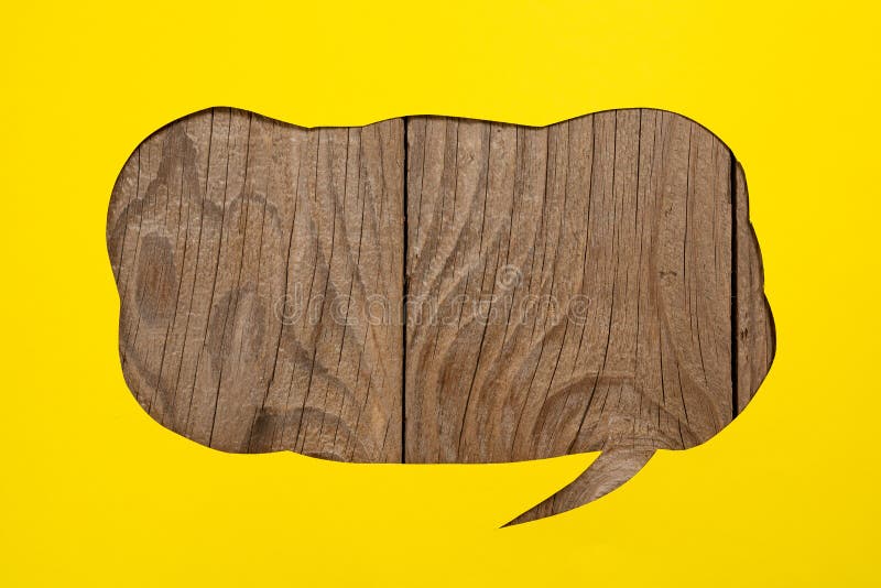 Cropped Speech Bubble with Important Message Placed on Floor. Cut ...