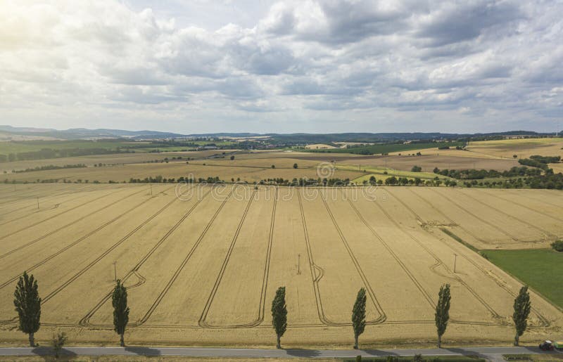 Crops Field Aerial stock image. Image of farmland, cloud - 156474945