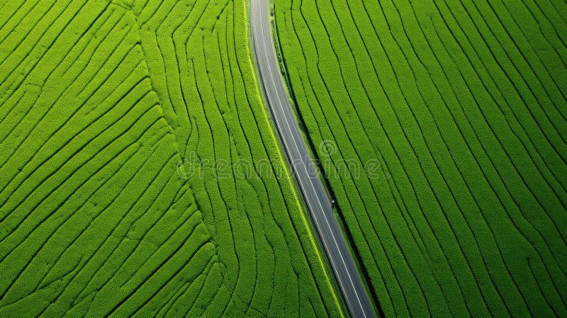 Crops road pattern stock image. Image of farming, generated - 371839783