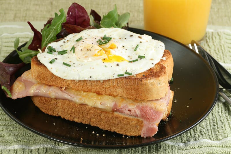 Croque madame stock photo. Image of croque, monsieur - 77795176