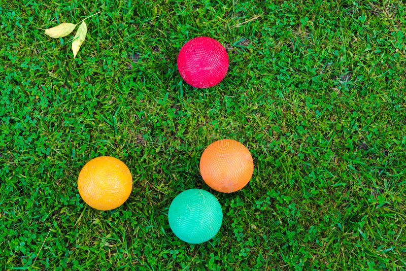 Colorful croquet mallets stock photo. Image of game, july - 41663878
