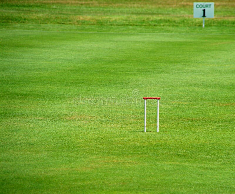 Croquet court stock image. Image of leisure, luxury, white - 5763073