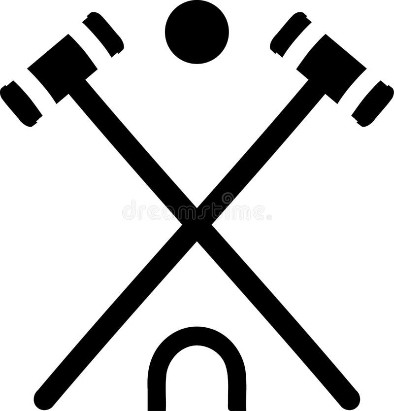 Croquet Equipment vector stock illustration. Illustration of court ...