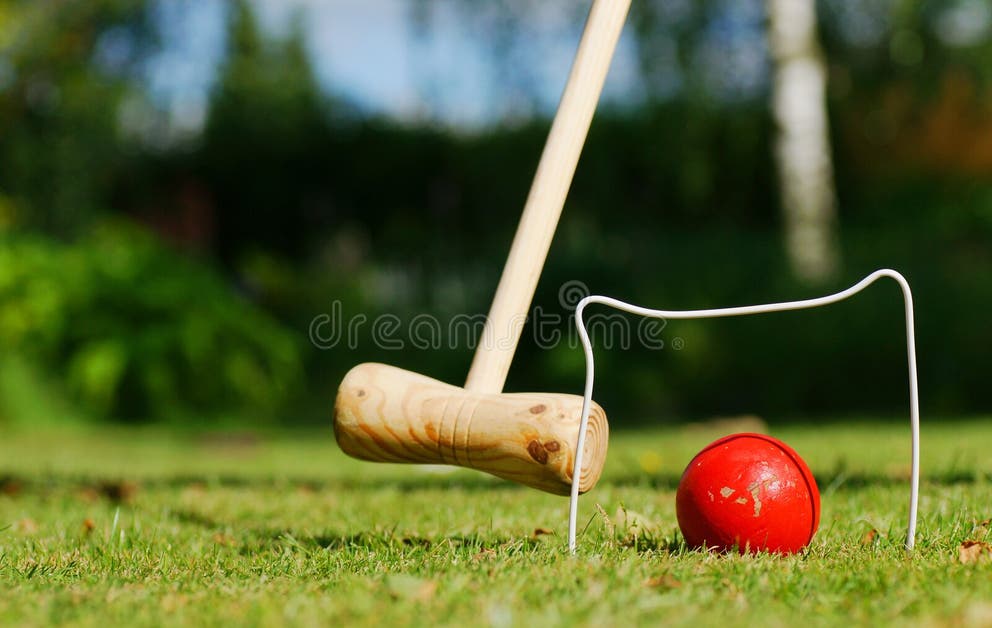 Croquet in the garden stock photo. Image of lawn, roque - 15533394