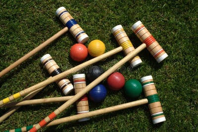 Croquet Set stock photo. Image of croquet, summer, mallets - 14886222