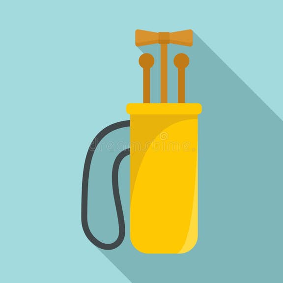 Croquet Stick Bag Icon, Flat Style Stock Vector - Illustration of ball ...