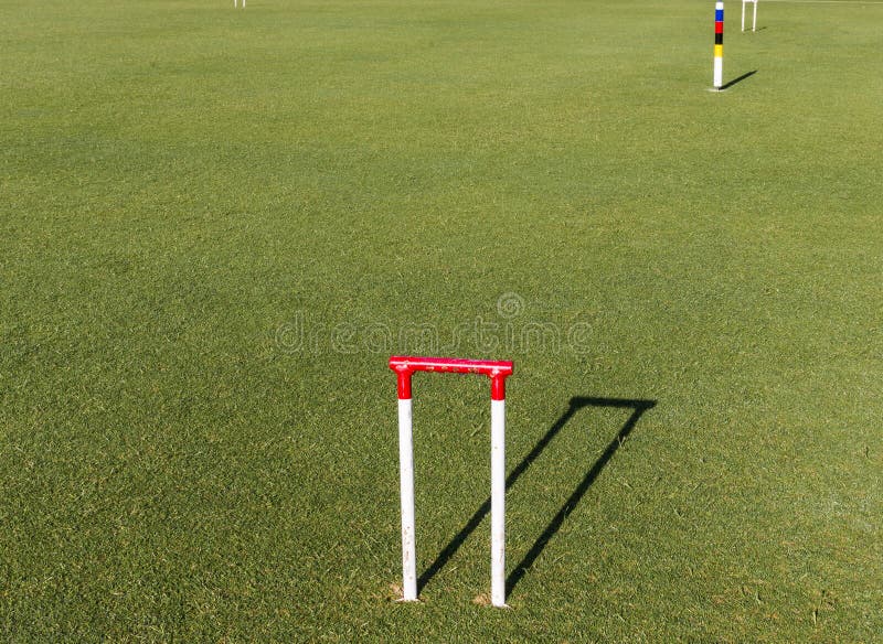 Croquet field stock photo. Image of yellow, activities - 1016210