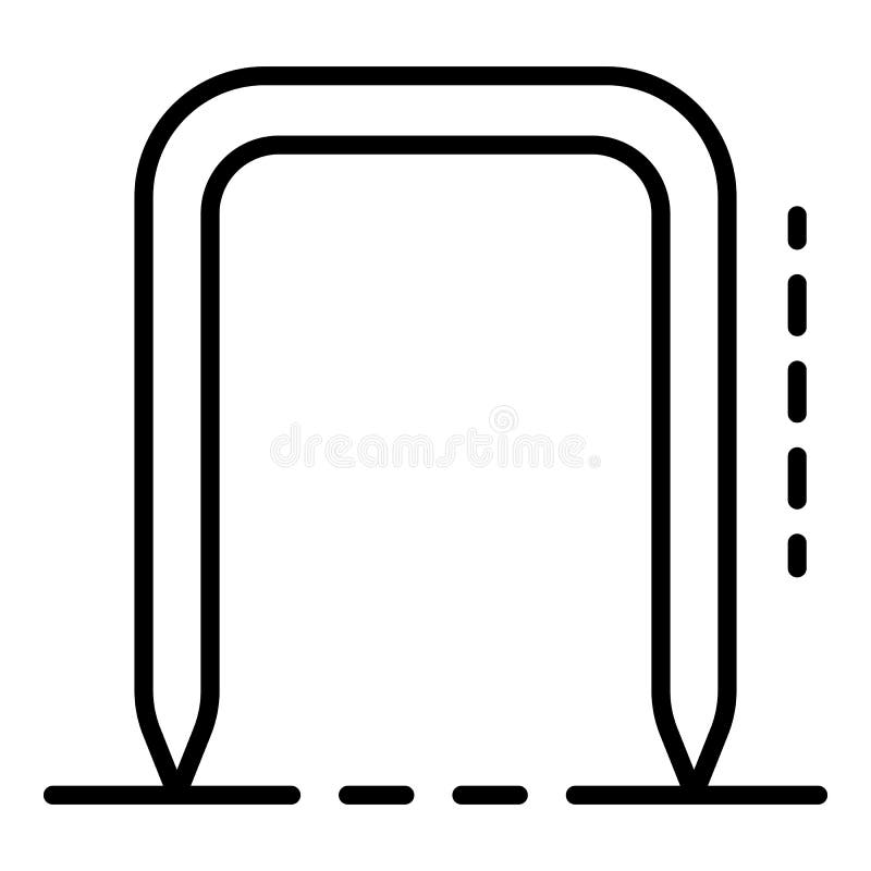Croquet Wicket Icon, Outline Style Stock Vector - Illustration of ...