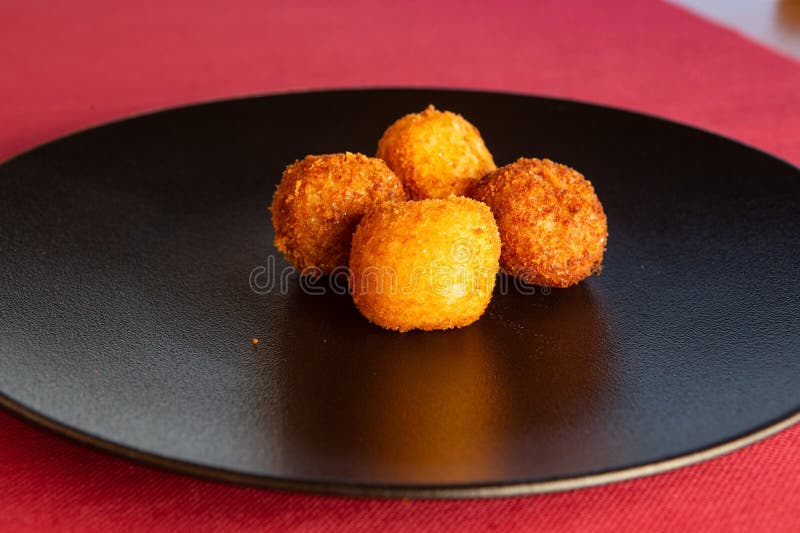 Croquetas, Spanish Croquettes Stock Photo - Image of buffet, food ...