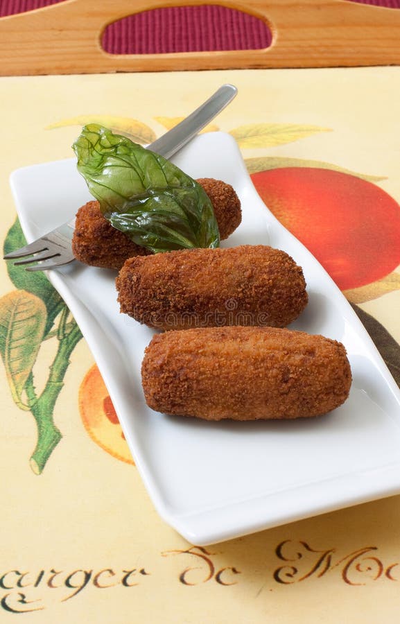 Croquettes stock image. Image of chicken, nutritional - 8141263
