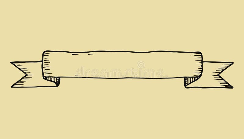 Croquis De Ruban Illustration De Dessin De Main Illustration Stock ... Croquis De Ruban Illustration De Dessin De Main Illustration Stock ...