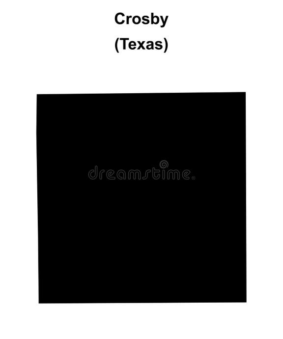 Crosby outline map stock vector. Illustration of crosby - 361791077